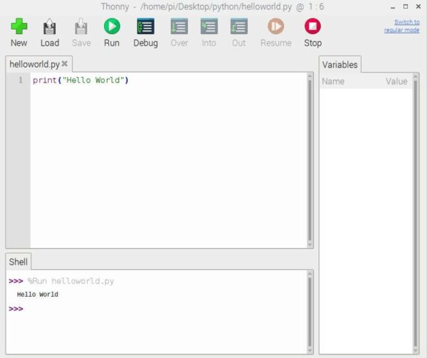 Raspbian : Commencer à programmer avec Python - Raspberry Pi France