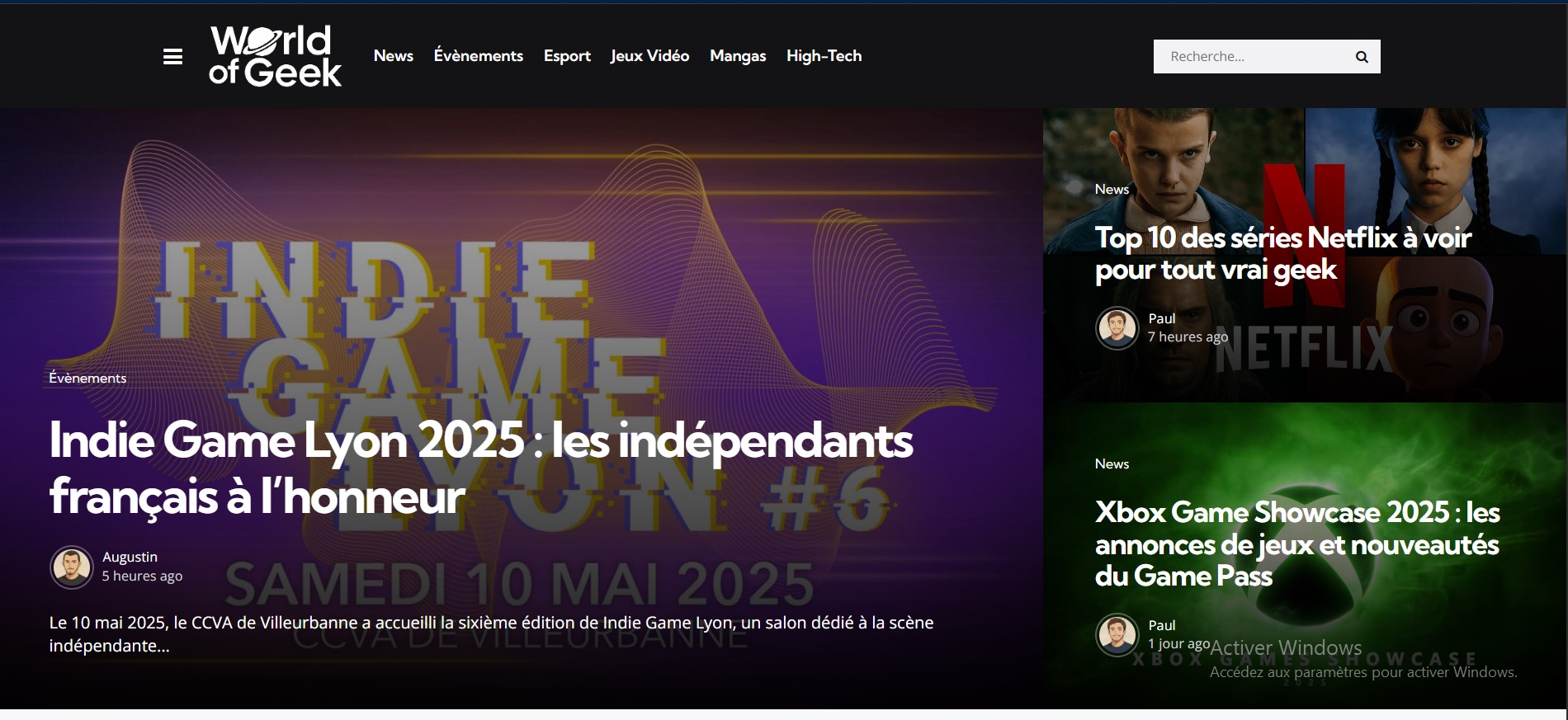 World of Geek : un nouveau média pour les passionnés de pop culture ...
